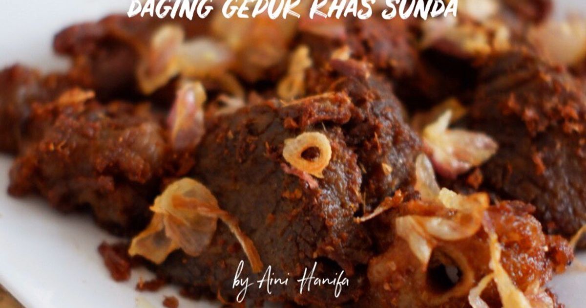 Resep Daging Gepuk Khas Sunda oleh Aini Hanifa - Cookpad