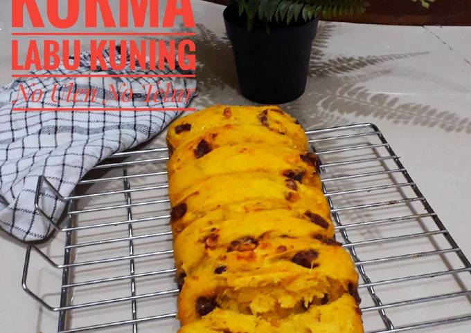 Resep Roti Sobek Kurma Labu Kuning No Ulen No Telur oleh Mey's Cila ...