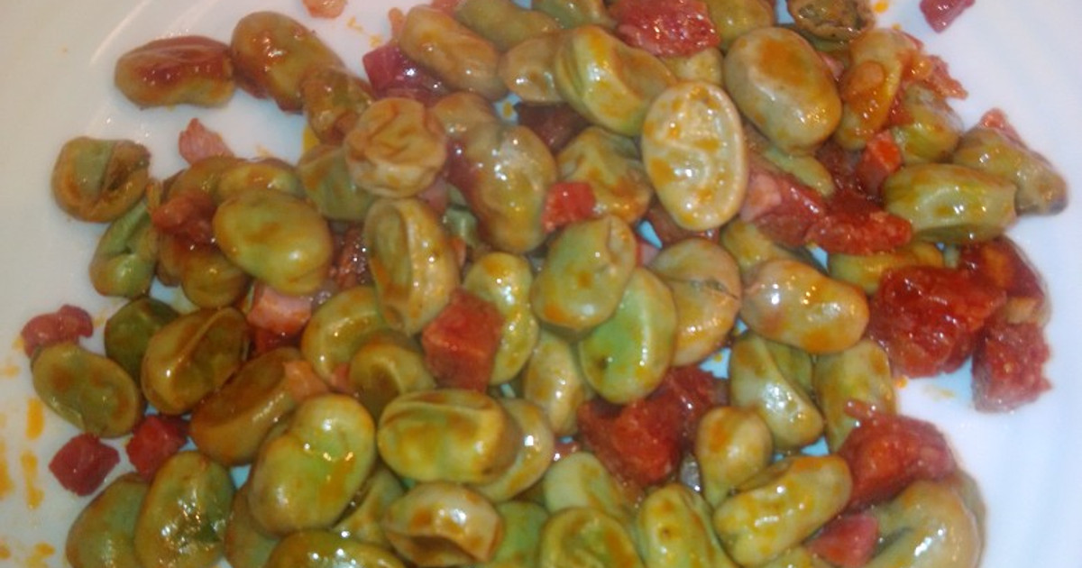 Habas Con Jamón Y Chorizo Dulce Receta de isa24- Cookpad