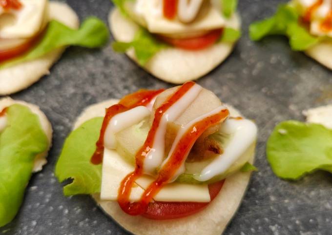 Resep Bread Canape (Open Sandwich) oleh fransiska arie - Cookpad