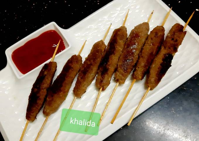 Spicy beef kabab sticks Recipe by Khalida Arain - Cookpad