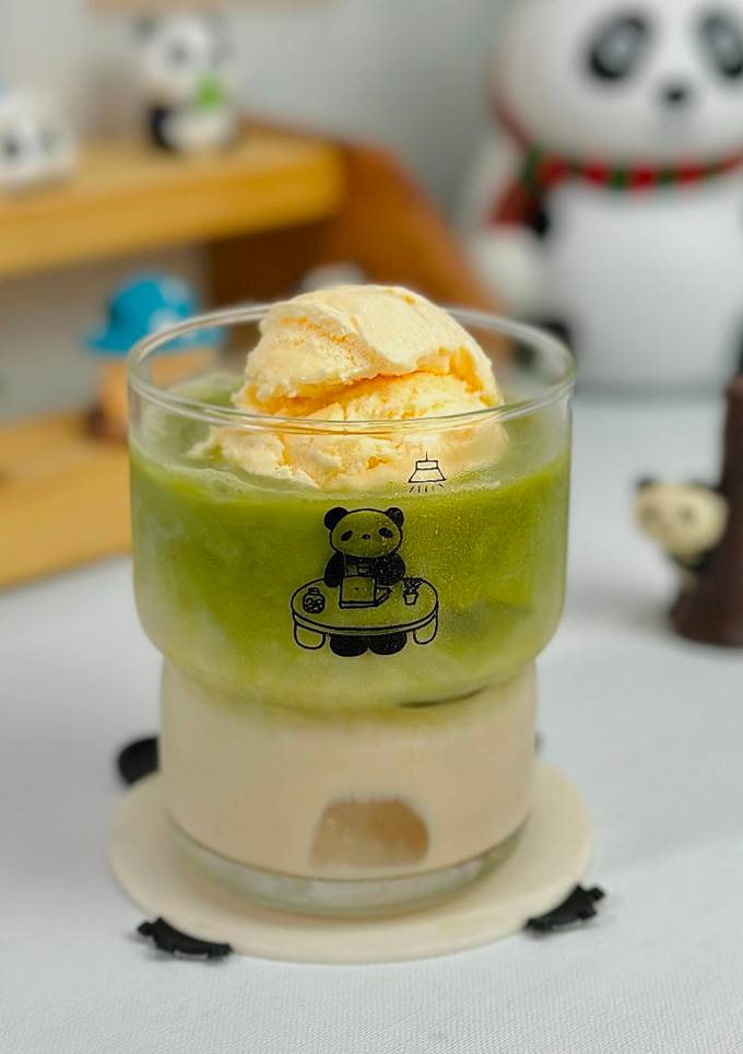Resep Matcha Milk Float 💚 oleh Febriyana | IG: @febbriyana - Cookpad