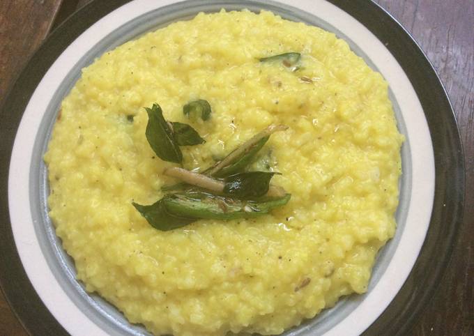 Huggi/ Pongal - with Navane/Foxtail Millet Recipe by Mamatha Rao - Cookpad