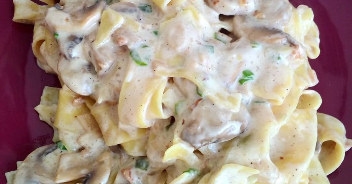 Resep Pappardelle Con Funghi (Mushroom Cream Pasta) oleh DeePa Respati ...