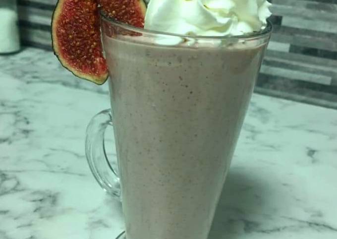 Fresh fig milkshake (Anjir) Recipe by Sneha Patel - Cookpad