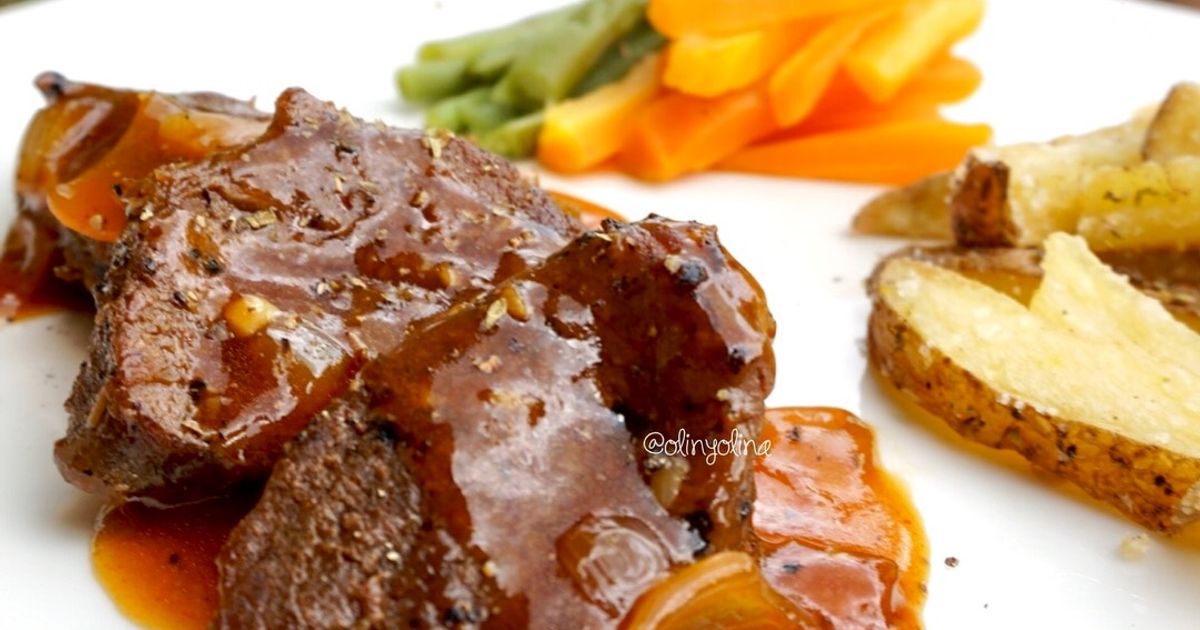 Resep beef steak saos pedas rumahan enak dan mudah - Cookpad