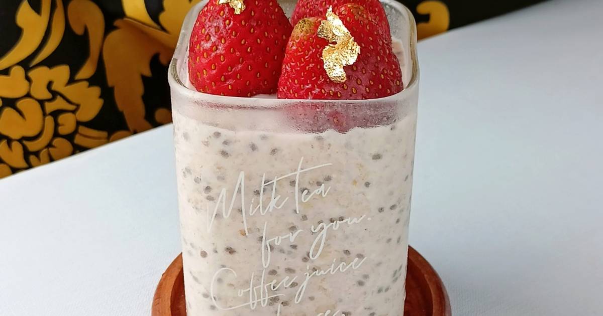 Resep Strawberry Milk Overnight Oats oleh Febriyana | IG: @febbriyana ... Resep Strawberry Milk Overnight Oats oleh Febriyana | IG: @febbriyana ...