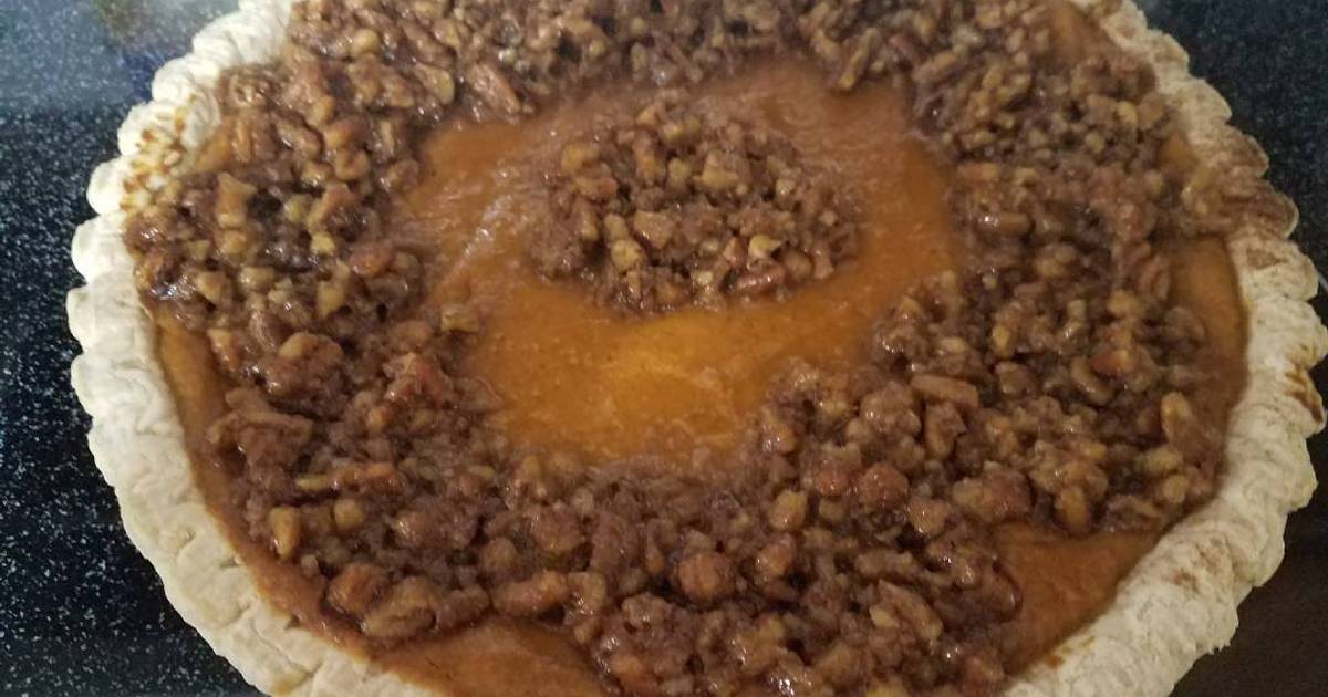 The best sweet potato pie with pecan topping Recipe by carrie - Cookpad