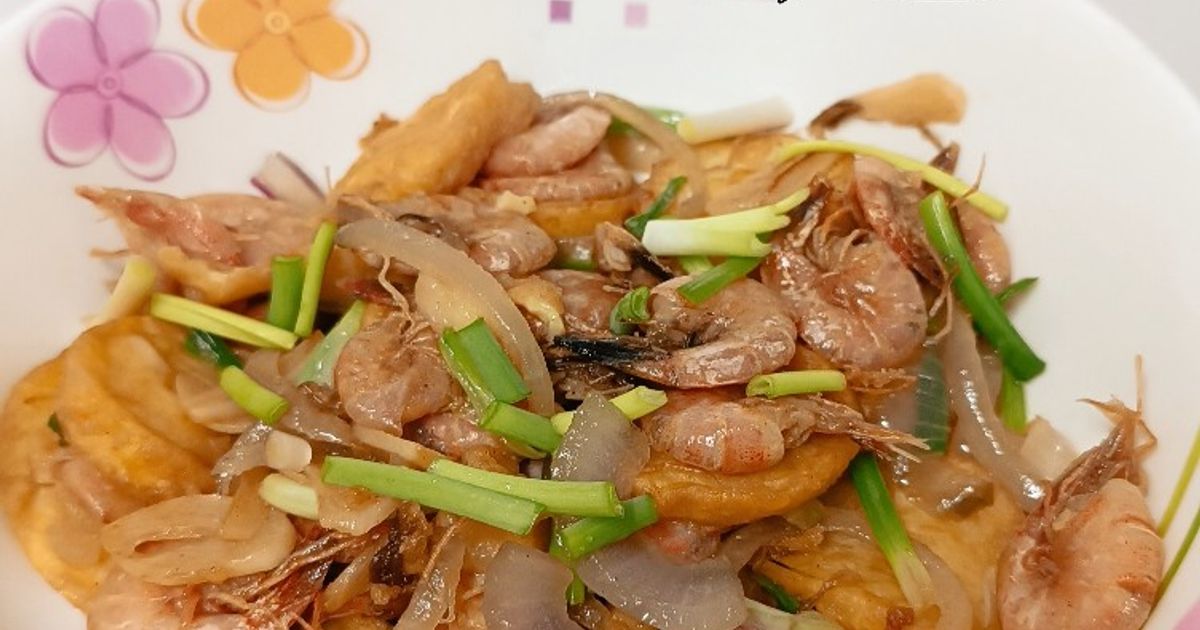 Resipi Tauhu Telur Goreng Udang oleh Fatiah Haz - Cookpad