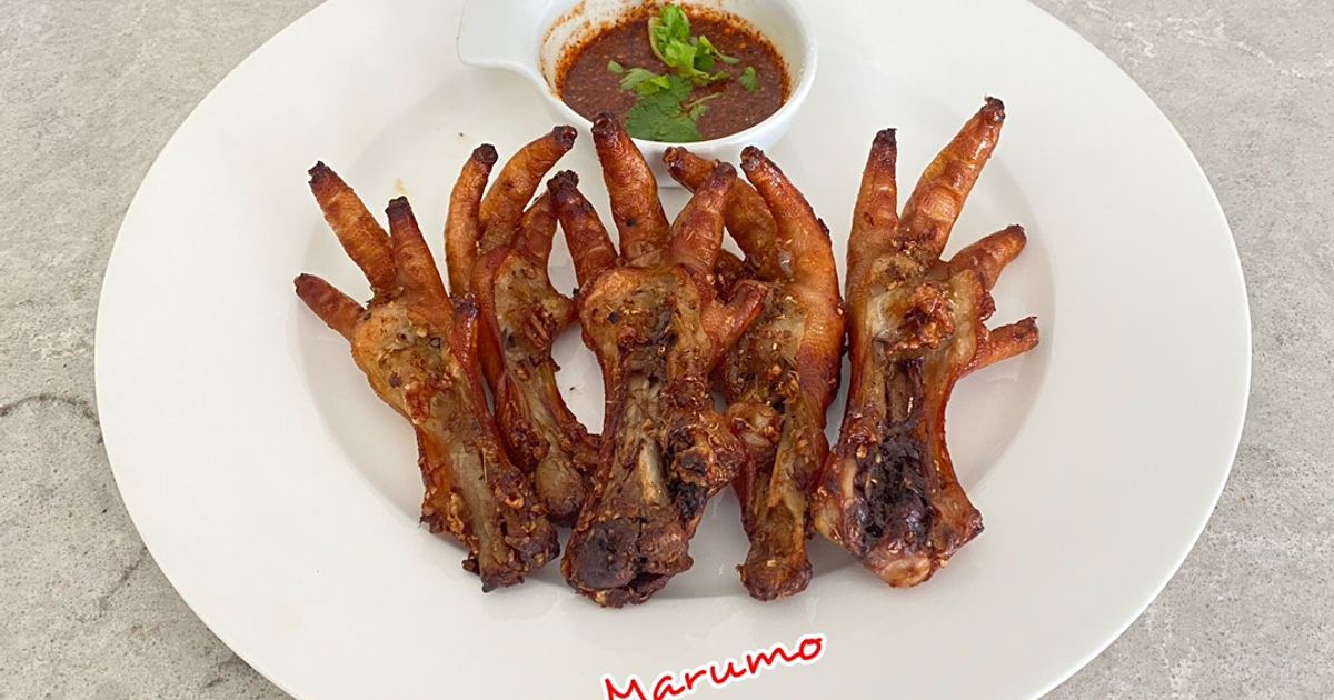 Grilled Super Chicken Feet Recipe by Pakprawee - Cookpad