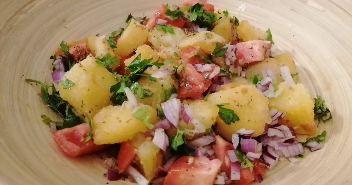 Fried Potato Salad Recipe By Takis Tsirtsonis