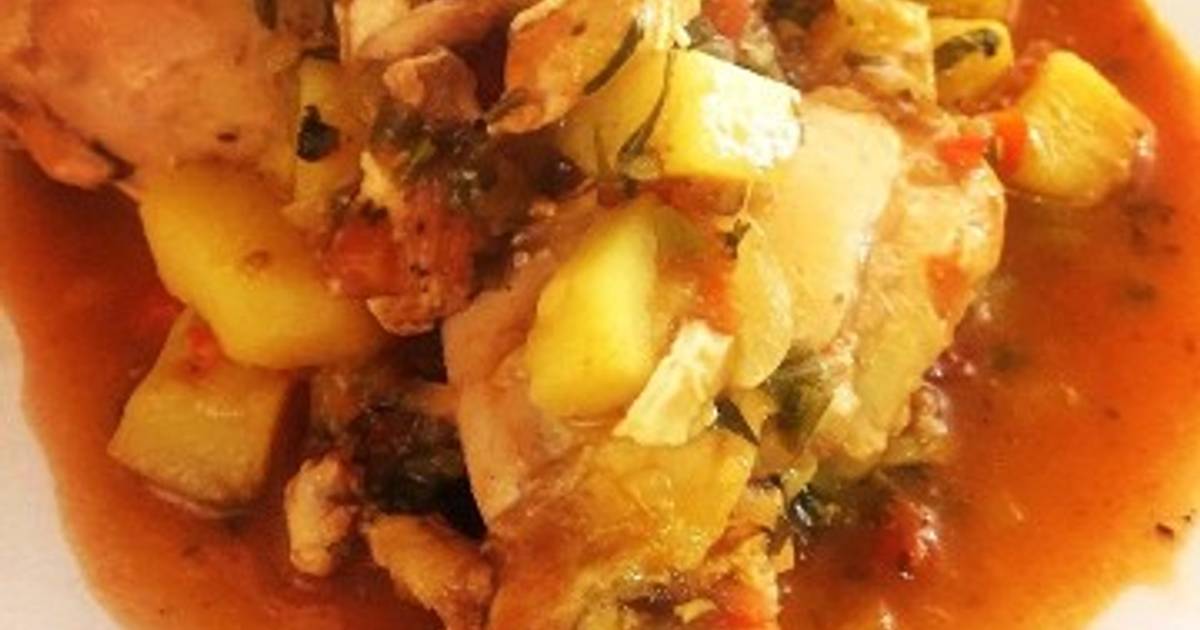 Estofado de Pollo con Papas Receta de Yanedis Buelvas Guzmán- Cookpad