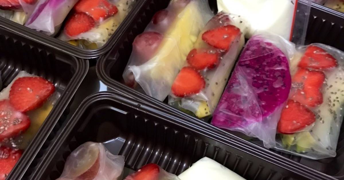 Resep Fresh fruit spring roll oleh Nia Ardabili - Cookpad