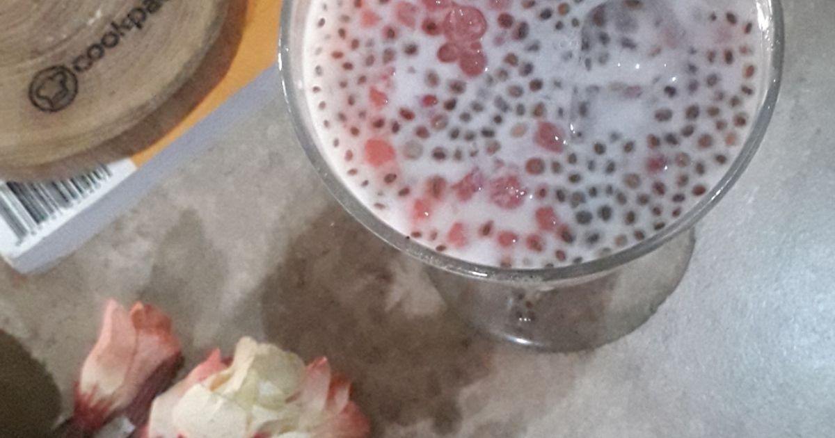 Resep Es Sagu Mutiara Chia Seed oleh Ani Brilian - Cookpad
