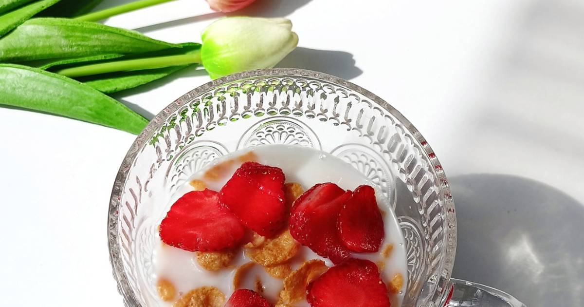 59 resep corn flakes strawberry enak dan mudah - Cookpad
