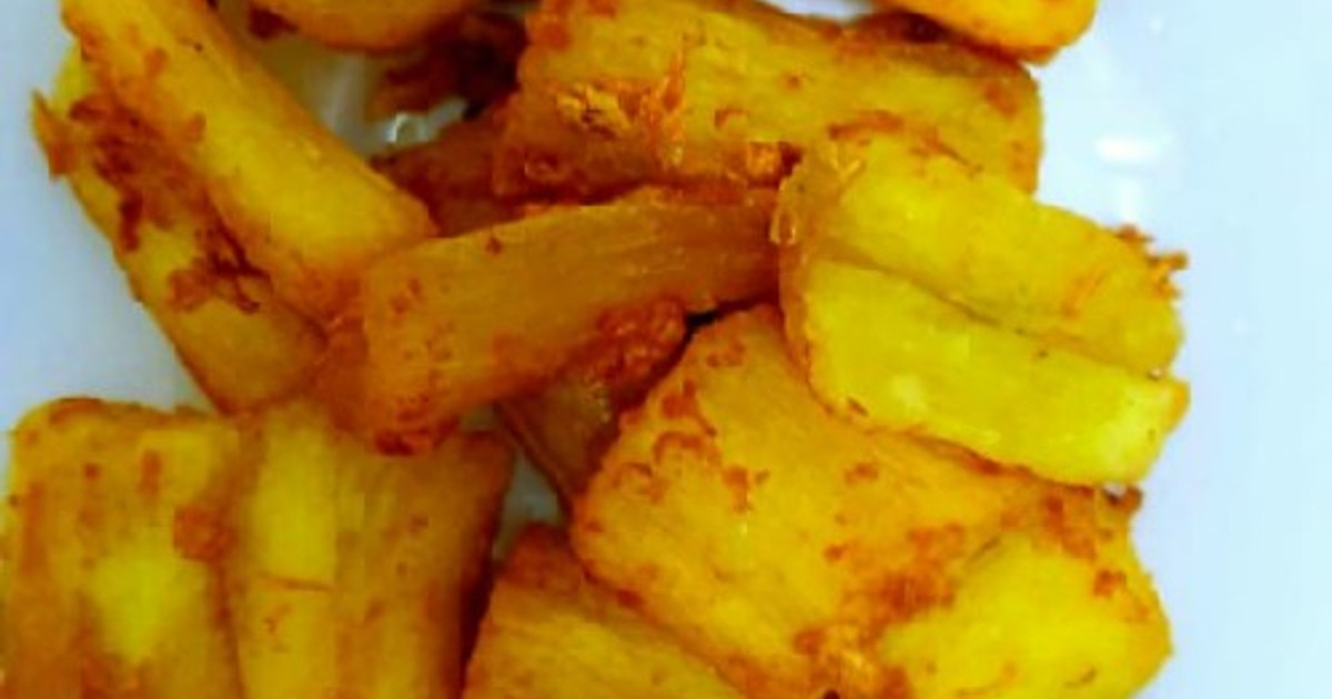 Resep Singkong Goreng Keju Rasa Bawang (Simple,Mudah,Dan Cepat) oleh Mitha - Cookpad