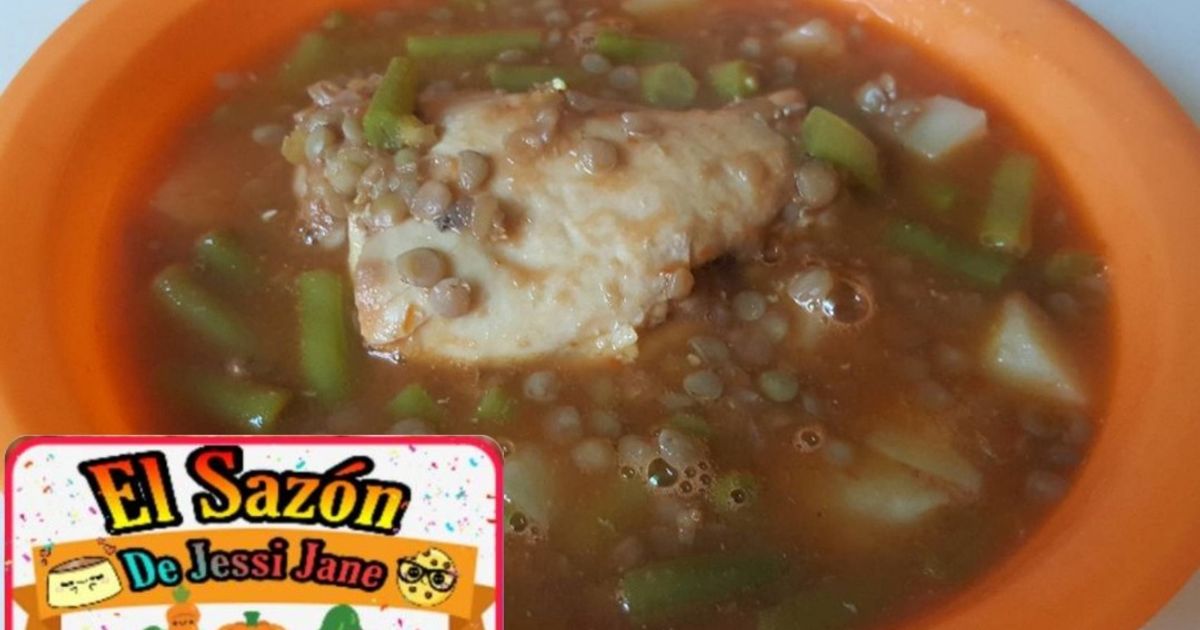 Lentejas Con Pollo, Ejotes Y Papas Receta de Jessi Jane- Cookpad