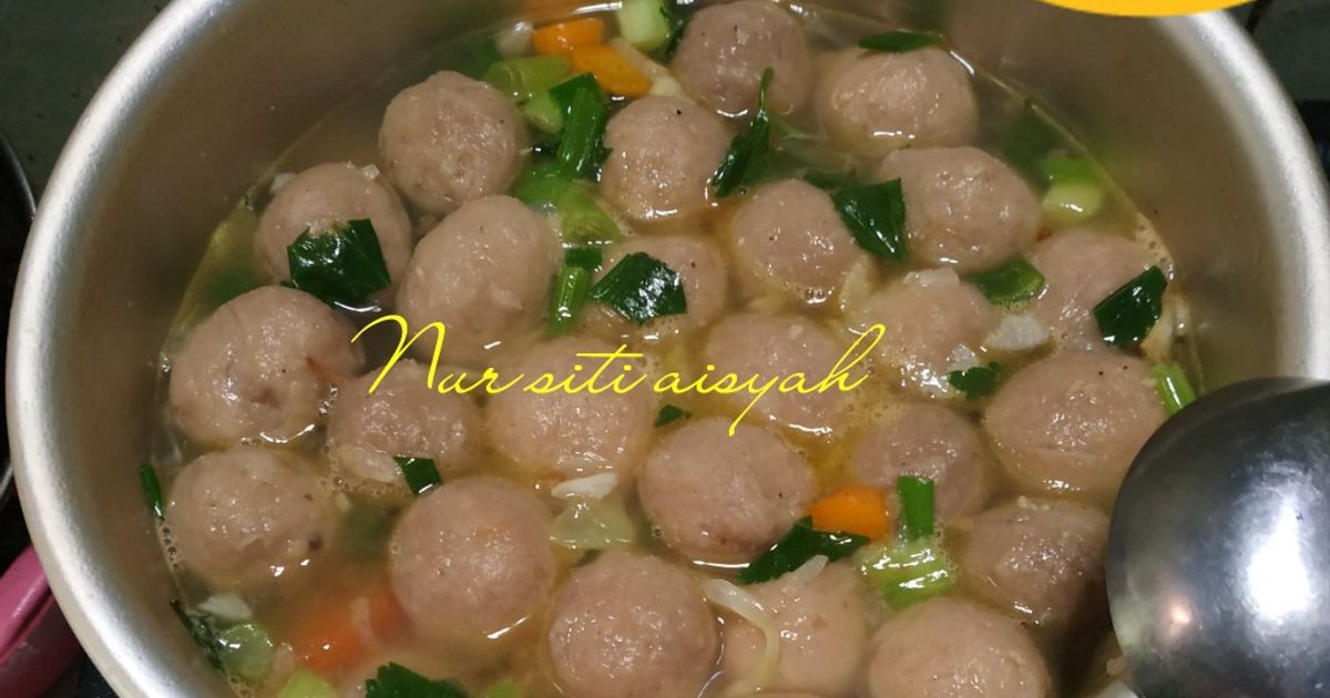 Resep sayur sop bakso racik rumahan enak dan mudah - Cookpad