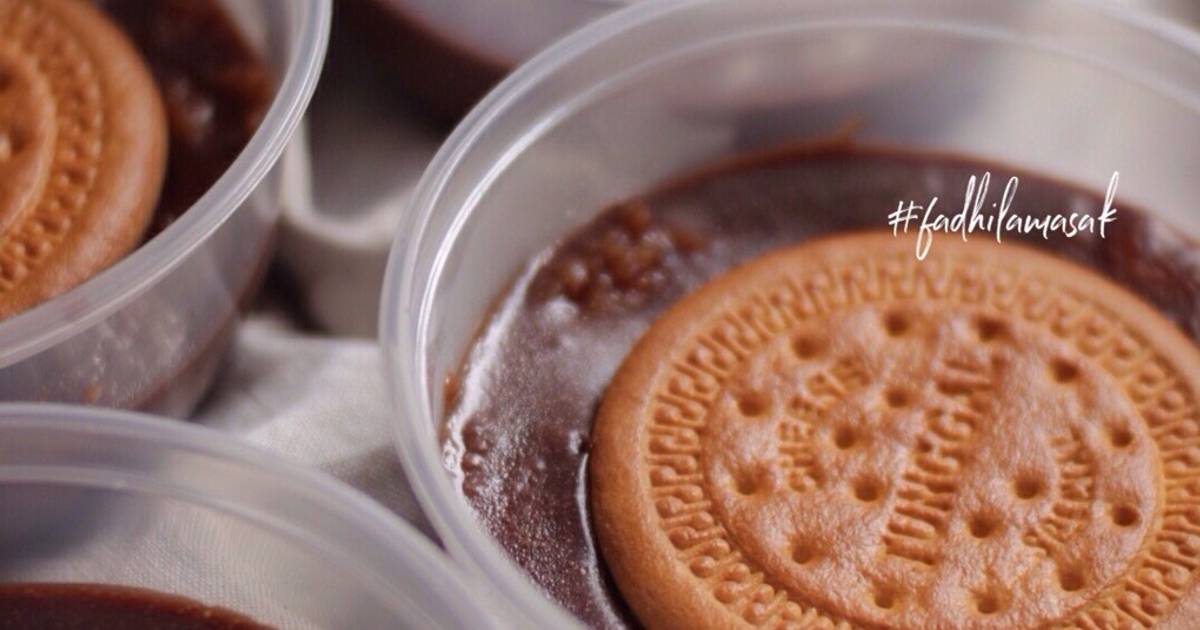 Resep Pudding Roti Marie oleh fadhila azharini - Cookpad