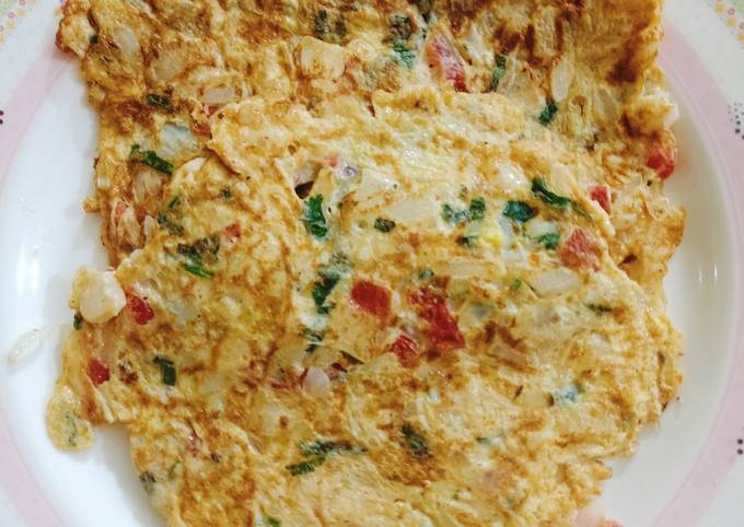 Fluffy, Butter Omelette 😋😋 Recipe by Umme Ahmad - Cookpad