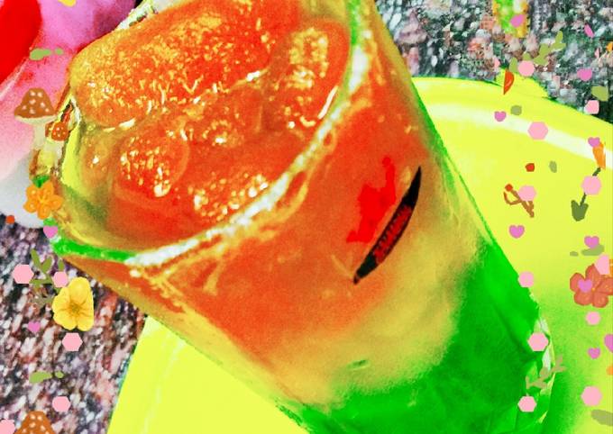 Tricolor drink. Recipe by Shivangi Jain - Cookpad