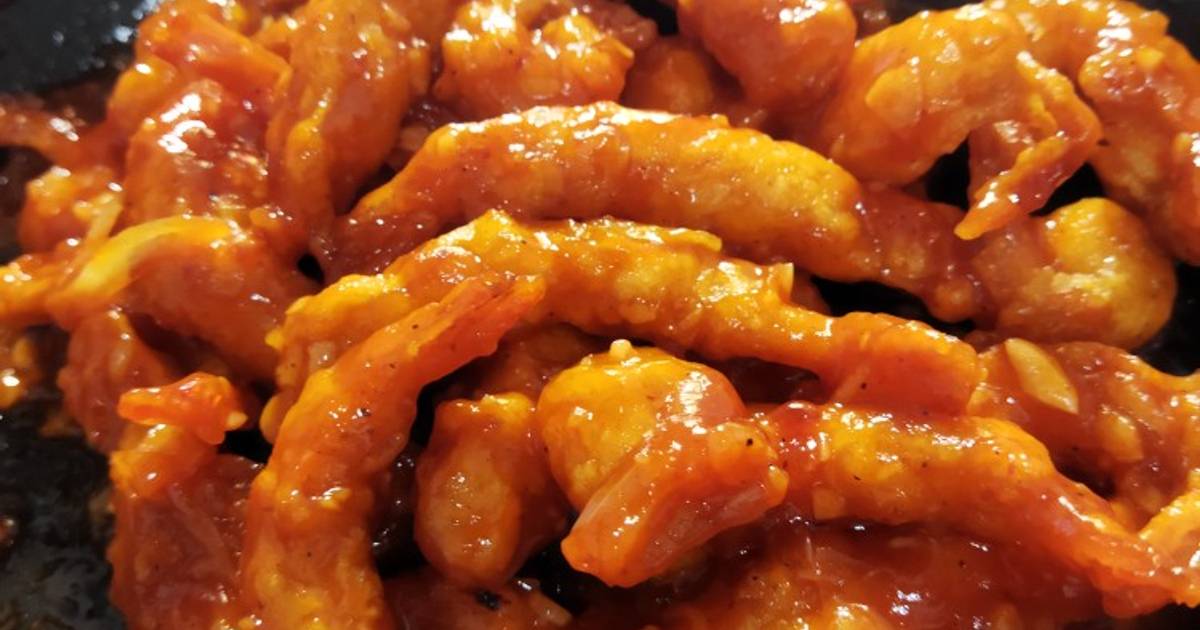 Resep Udang crispy saos ala richeese factory oleh Ema_Purnomo - Cookpad