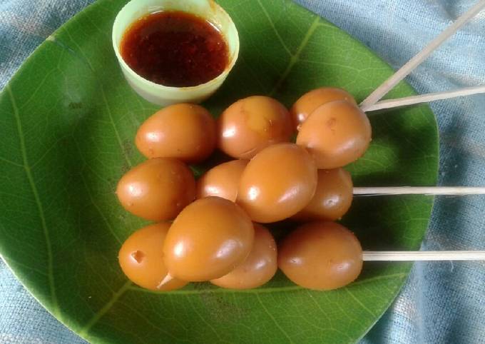 Resep Sate telor puyuh ala angkringan oleh Mella Soeboeh - Cookpad
