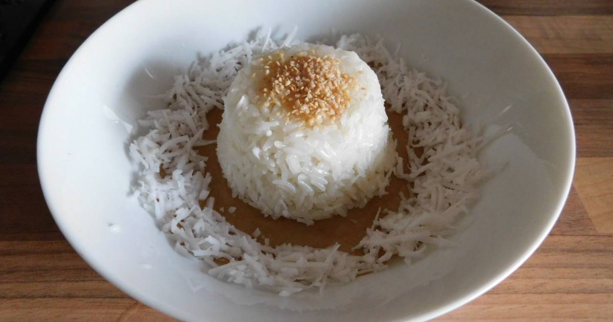 Burmese Breakfast Coconut Sticky Rice Recipe by Vegan In Styles - Cookpad