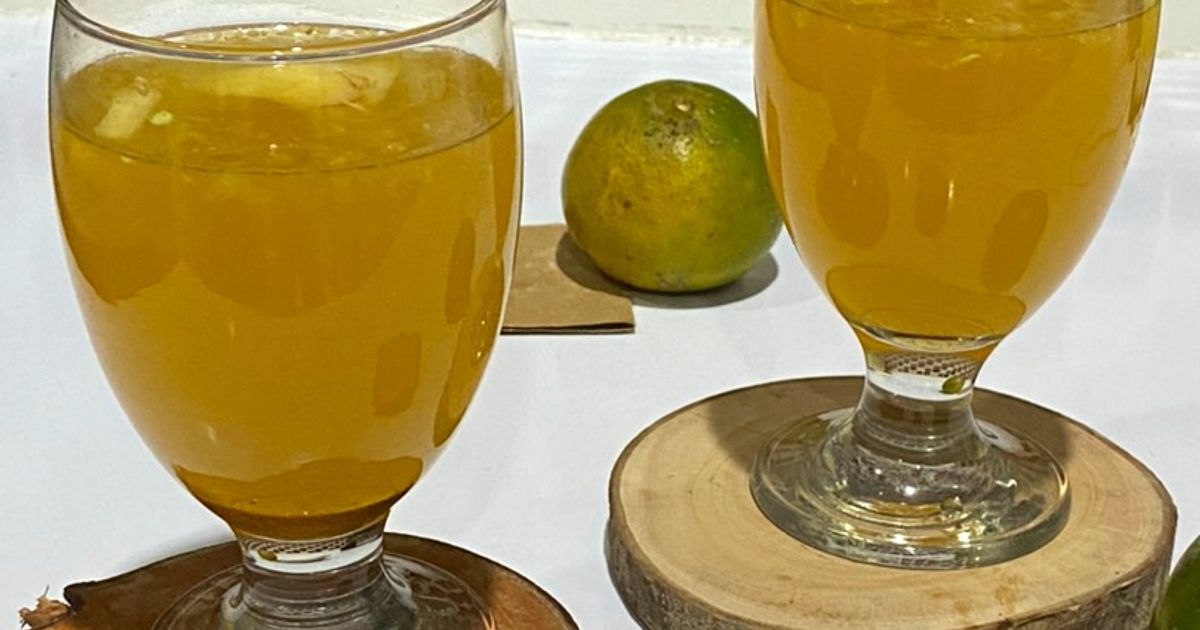Resep Wedang Jeruk Jahe Madu oleh Rini Dwi Astuti - Cookpad