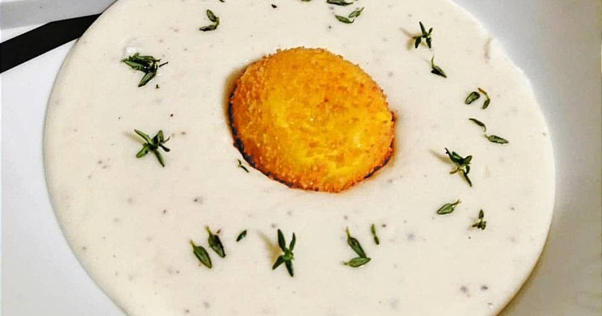 Ricetta Tuorlo fritto con fonduta di parmigiano.🥚🫕 di 𝙿𝚒𝚎𝚛𝚘_𝙱-𝚌𝚘𝚘𝚔𝚒𝚗𝚐🦀🧑 ...