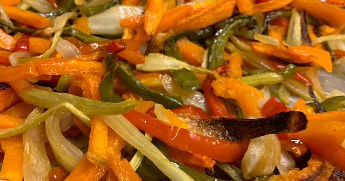 Guarnición de verduras asadas Receta de Karina Lopez- Cookpad