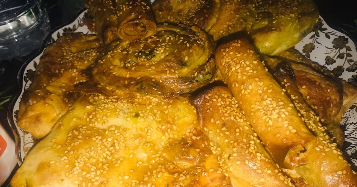 Rghayef rellenos pollo y espinacas 🍃🥟🥠😍(empanadillas) Receta de Khadi ...