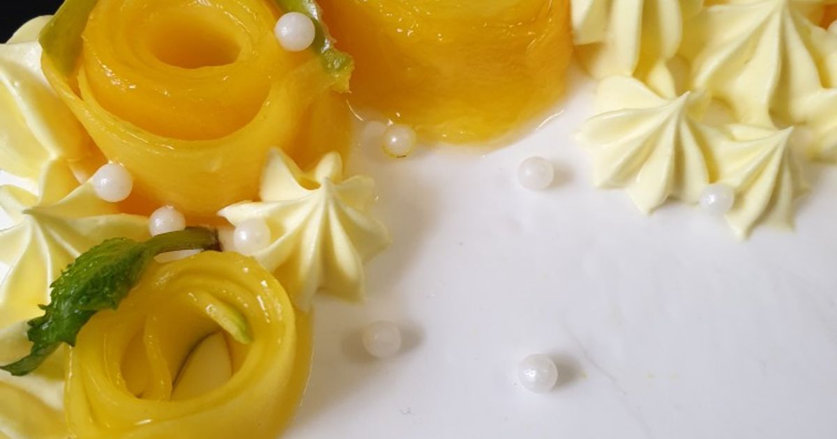 Mango Moose Cake Recipe by Pooja Udhwani - Cookpad