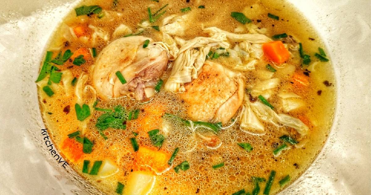 Resep Sop Ayam Tauki (Chicken Soup with Tofu Skin) oleh cookingjourney ...