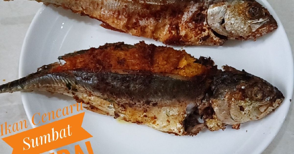 Resep Ikan Cencaru Sumbat Sambal Kelapa (Fried Fish Stuffed With Samba ...