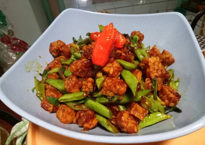 Resep 13. Oseng Tempe with Buncis oleh Fransiska - Cookpad