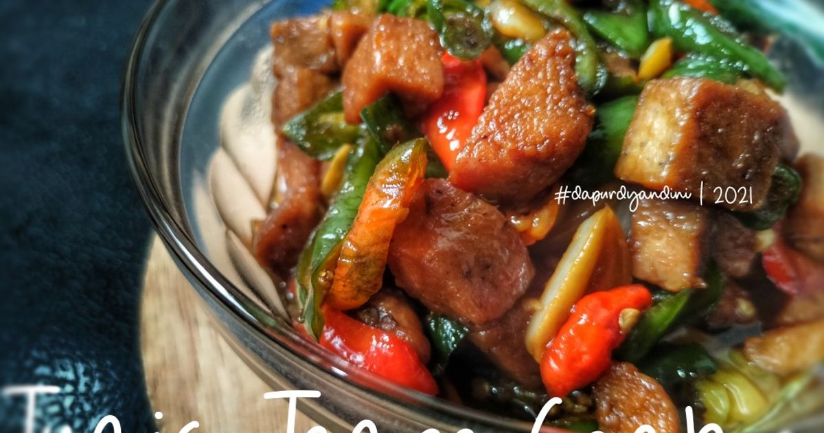 Resep oseng gembus tempe cabe ijo rumahan enak dan mudah - Cookpad