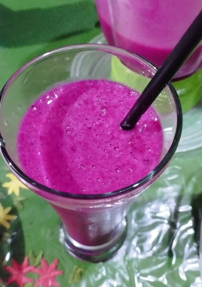 Resep Jus Buah Naga Jeruk Peras oleh Beta Asmoengin - Cookpad
