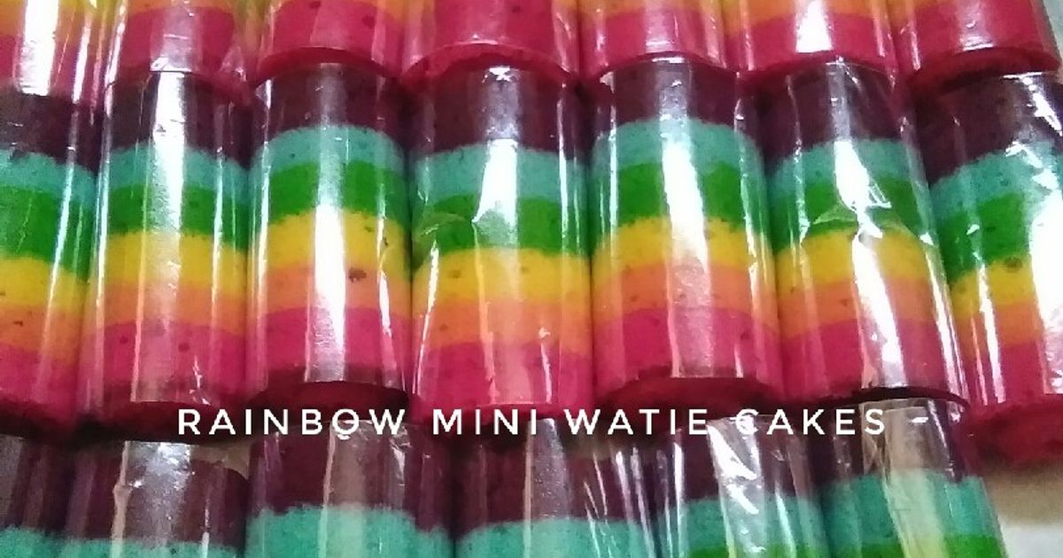 Resep Mini Rainbow Gulung Step By Step oleh Dapur Koe - Cookpad