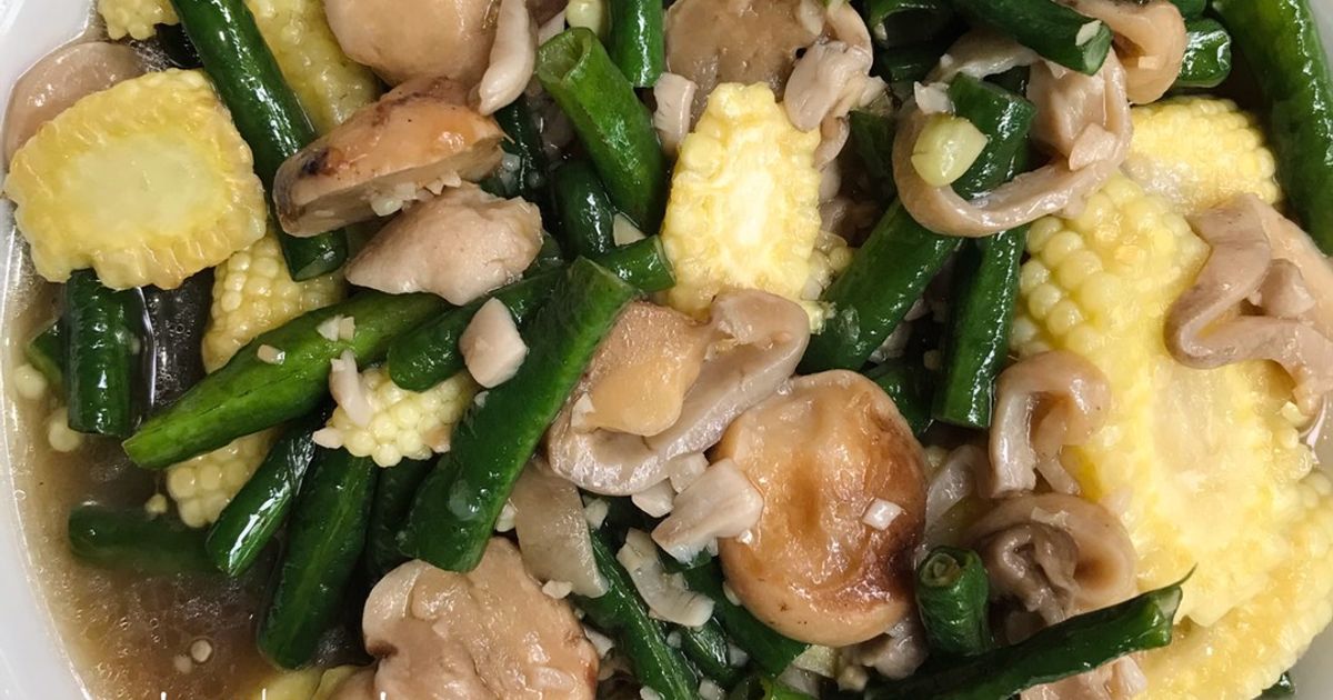 28 resep tumis jamur sawit kacang panjang enak dan mudah - Cookpad