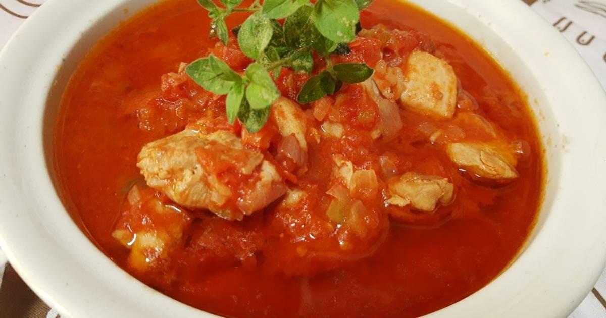 Pollo picado con tomate - 2.447 recetas caseras- Cookpad