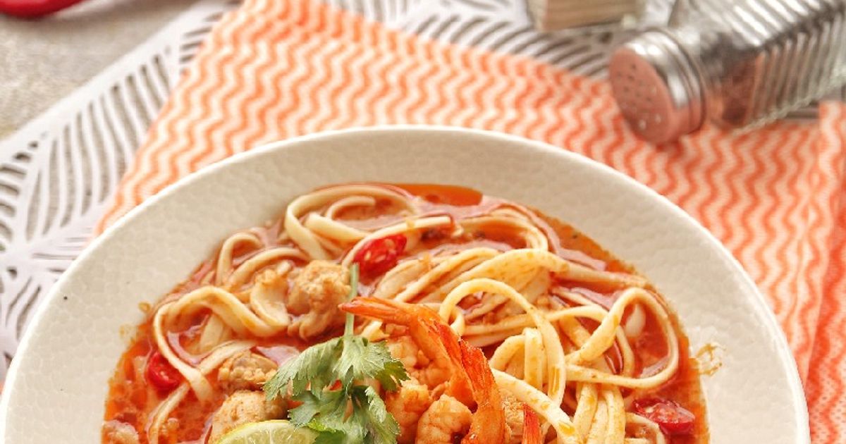 Resep Fettuccine Kuah Kari Merah oleh Frielingga Sit - Cookpad