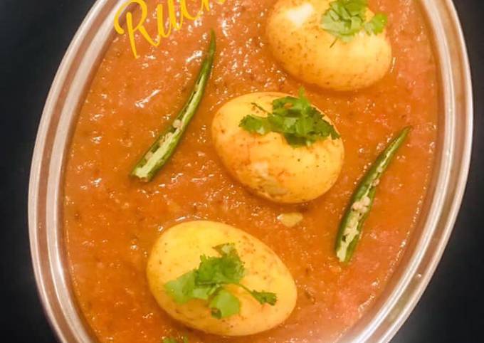Dhaba Style Egg Curry Recipe by RUCHIKA - Cookpad