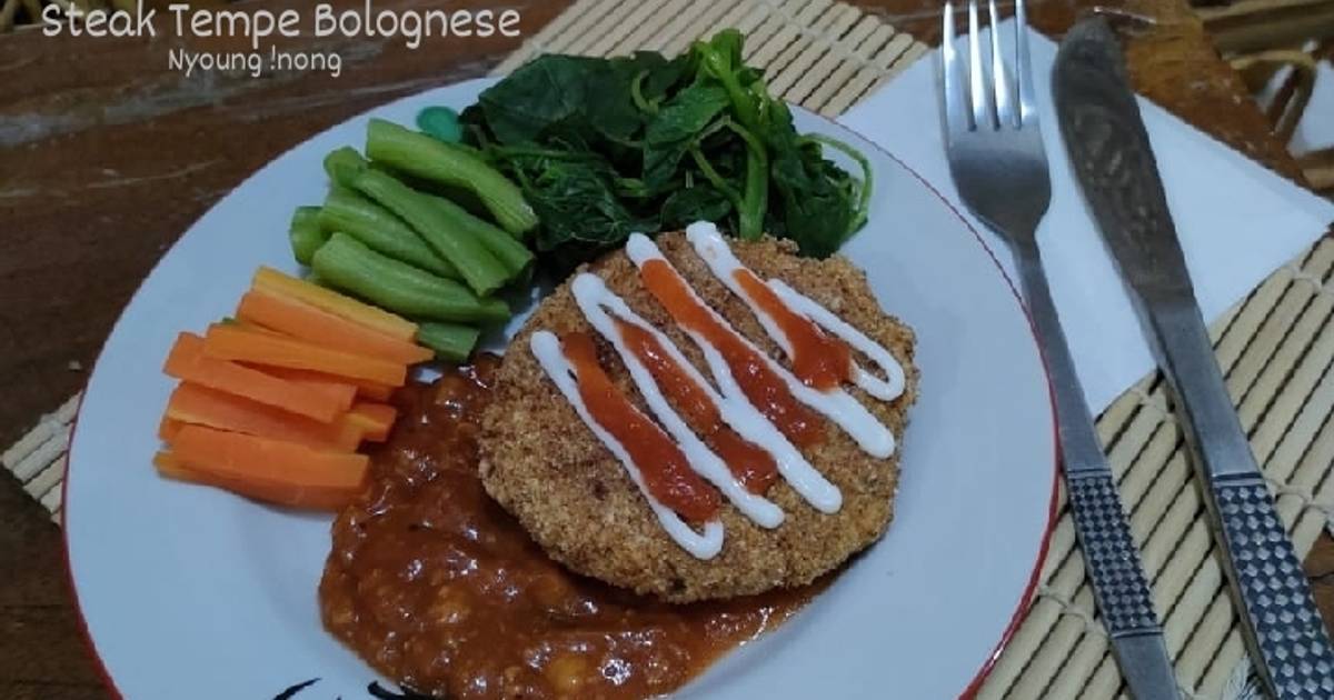 Resep Steak Tempe Bolognese oleh Ika Mahendra Moenif - Cookpad