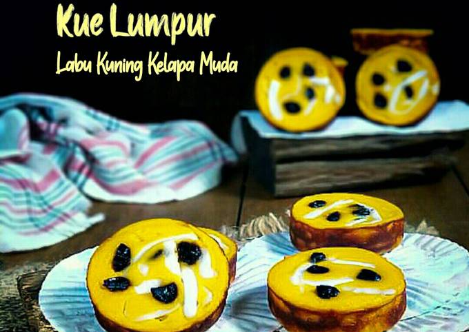 Resep Kue Lumpur Labu Kuning Kelapa Muda oleh Yuliana.Menjoi - Cookpad