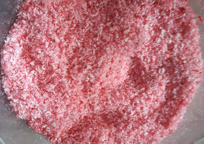 Coco rallado de color Receta de narela - Cookpad