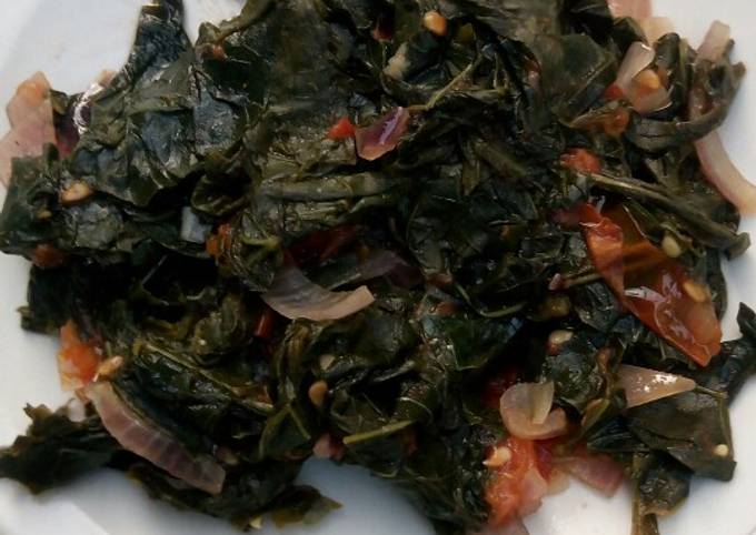 Fried mkunde leaves Recipe by Em Jayc - Cookpad
