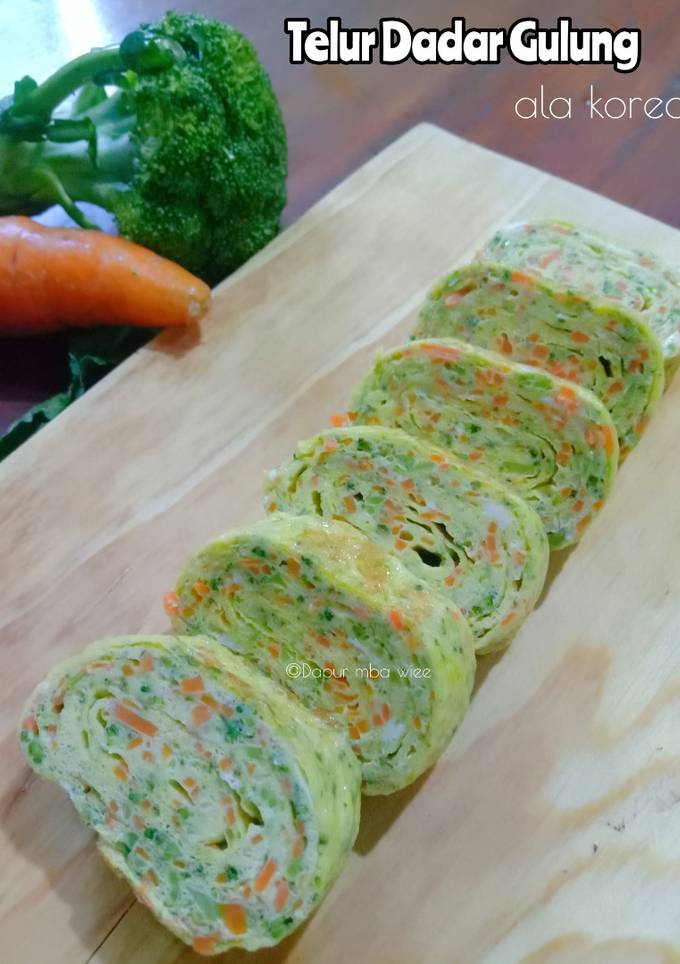 Resep TELUR DADAR GULUNG ala korea oleh Dwi Prasetyawati - Cookpad