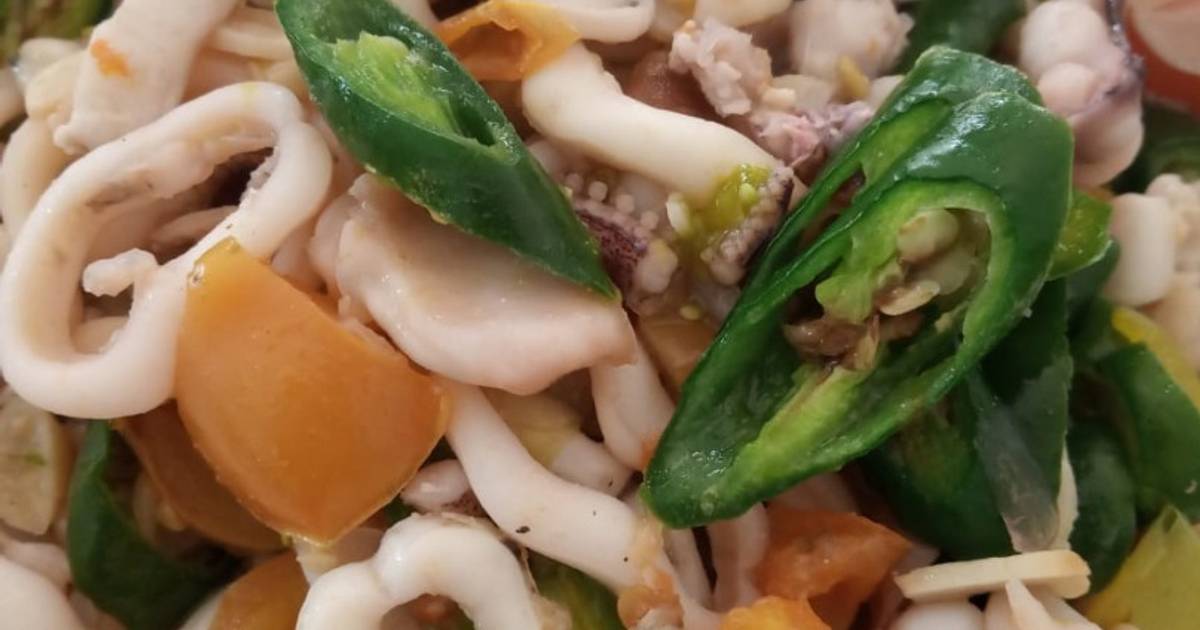 Resep Cumi cabe ijo simple ala restoran oleh Agung Kitchen - Cookpad