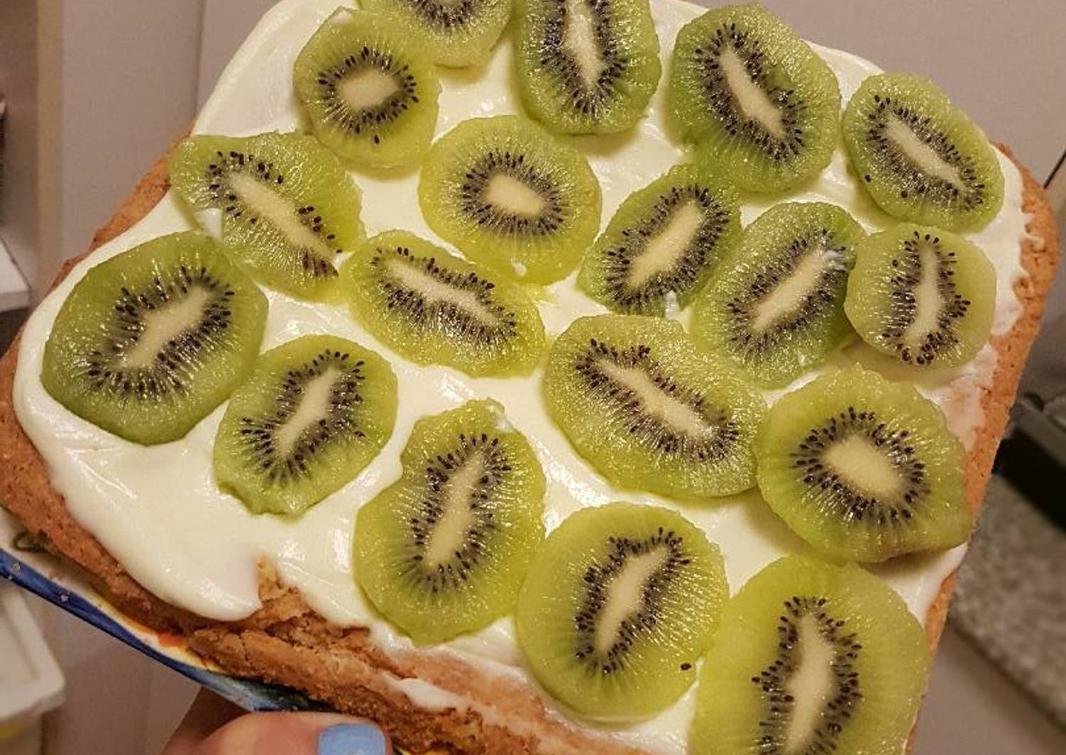 Tarta de kiwi Receta de Luba Euyi- Cookpad